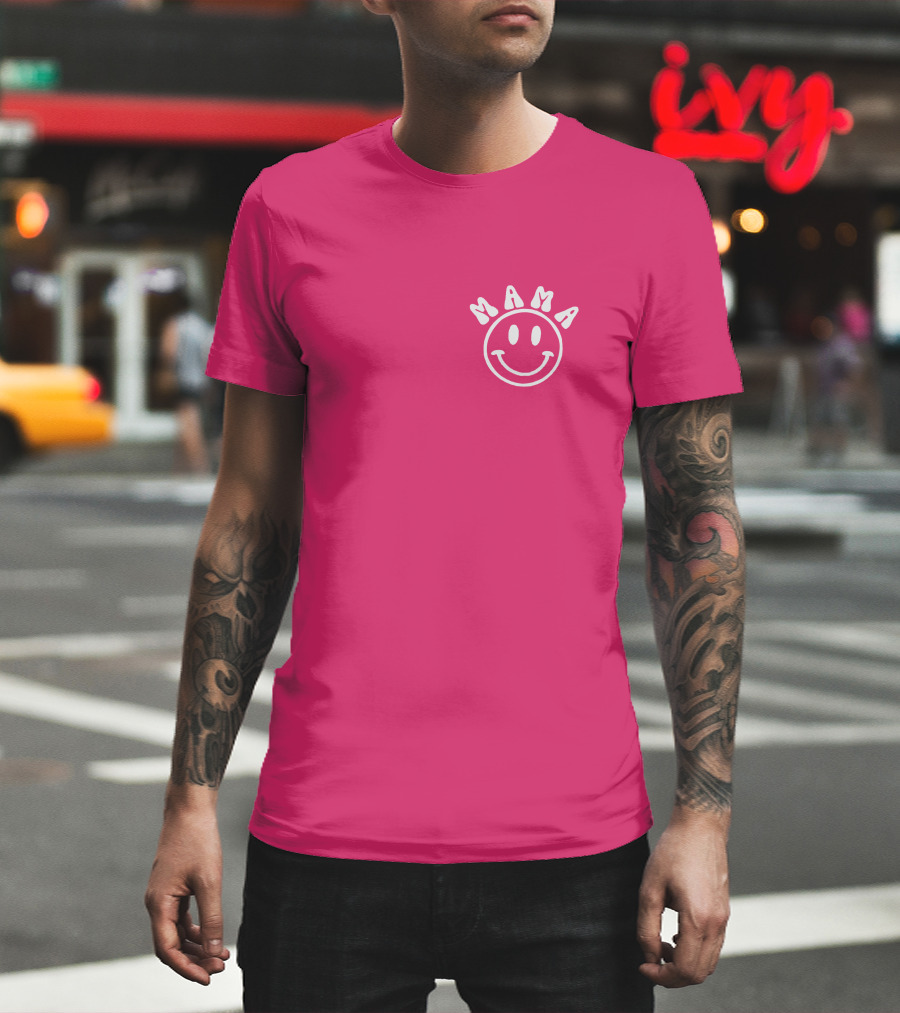 Mama Smiley Face If Your Kid Tries To Bully Mine T-Shirt