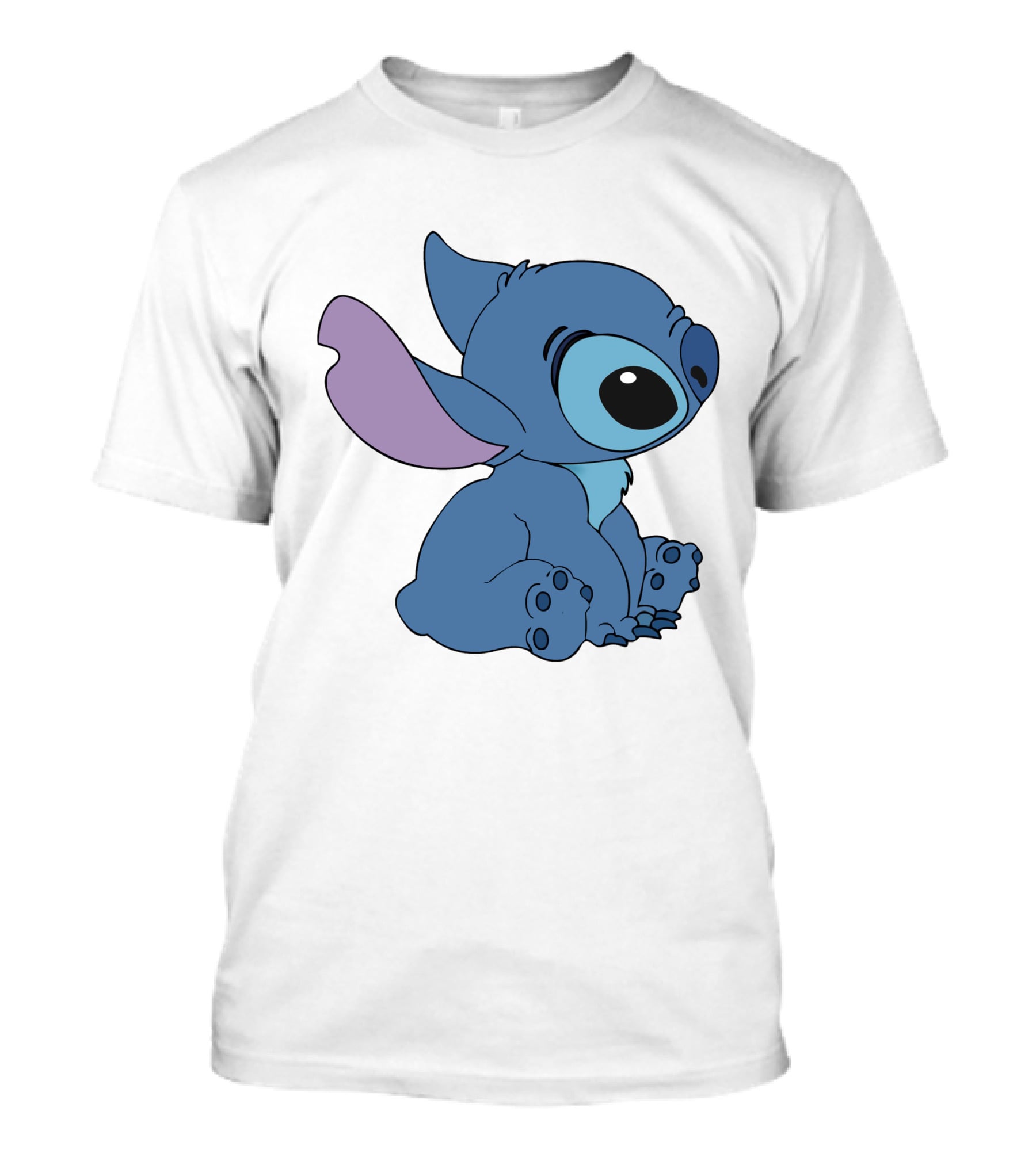 Stitch 1 Cute Cartoon Character Sitting Disney T-Shirt