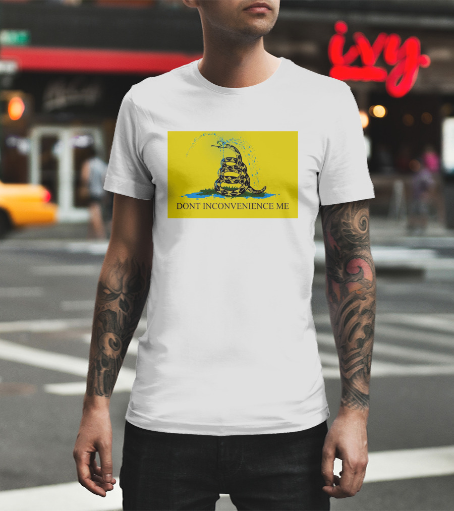 Jojofromjerz Don't Inconvenience Me Gadsden Flag T-Shirt