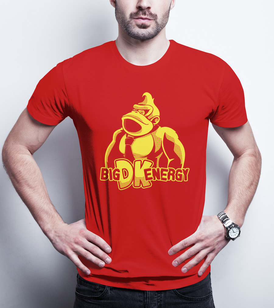 Punch Store Big DK Energy Gorilla Retro Gaming Inspired T-Shirt