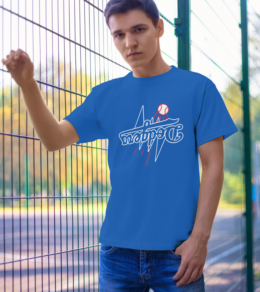 Dodgers Bolt Baseball T-Shirt