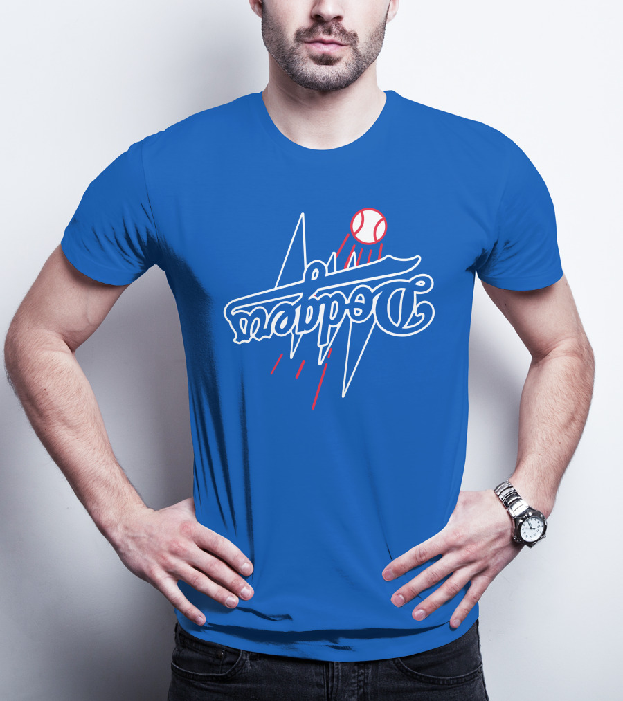 Dodgers Bolt Baseball T-Shirt