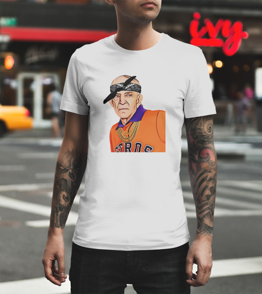 Mattress Mack Astros Bandana Chains T-Shirt