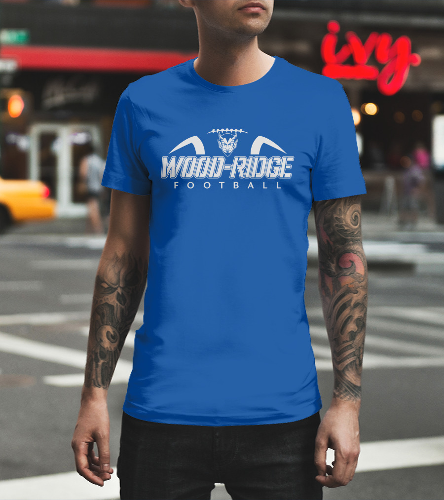 Wood-Ridge Football Blue Devils Team T-Shirt