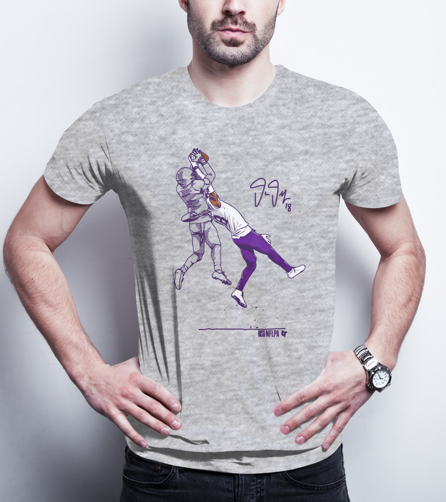 Justin Jefferson NFLPA Signature Catch Moment T-Shirt