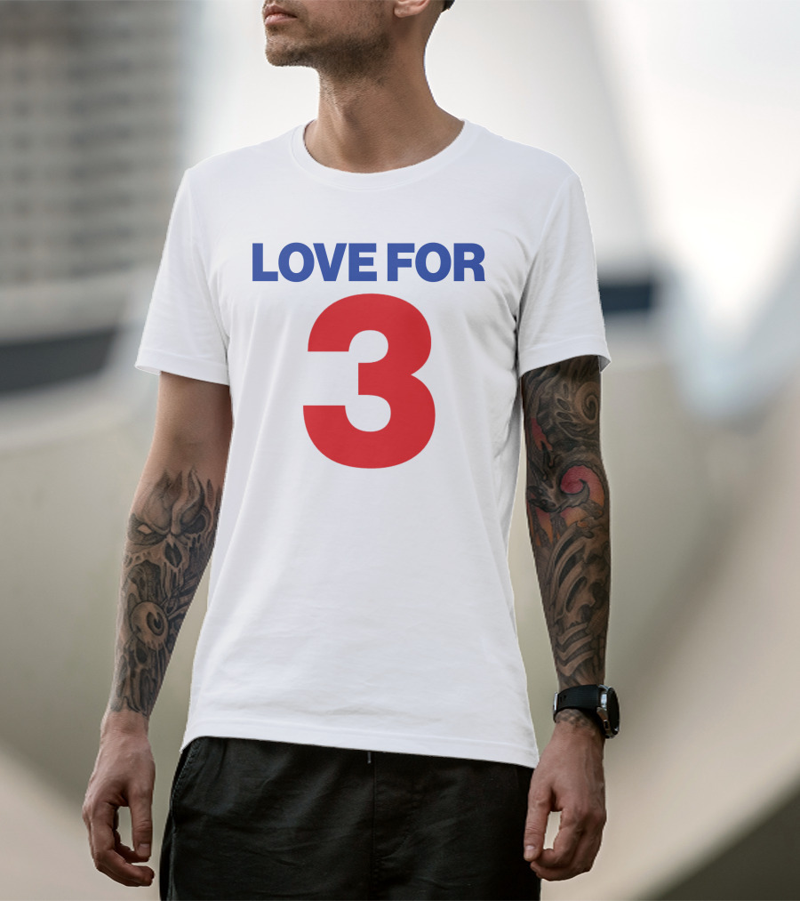 Sabres Love For 3 T-Shirt