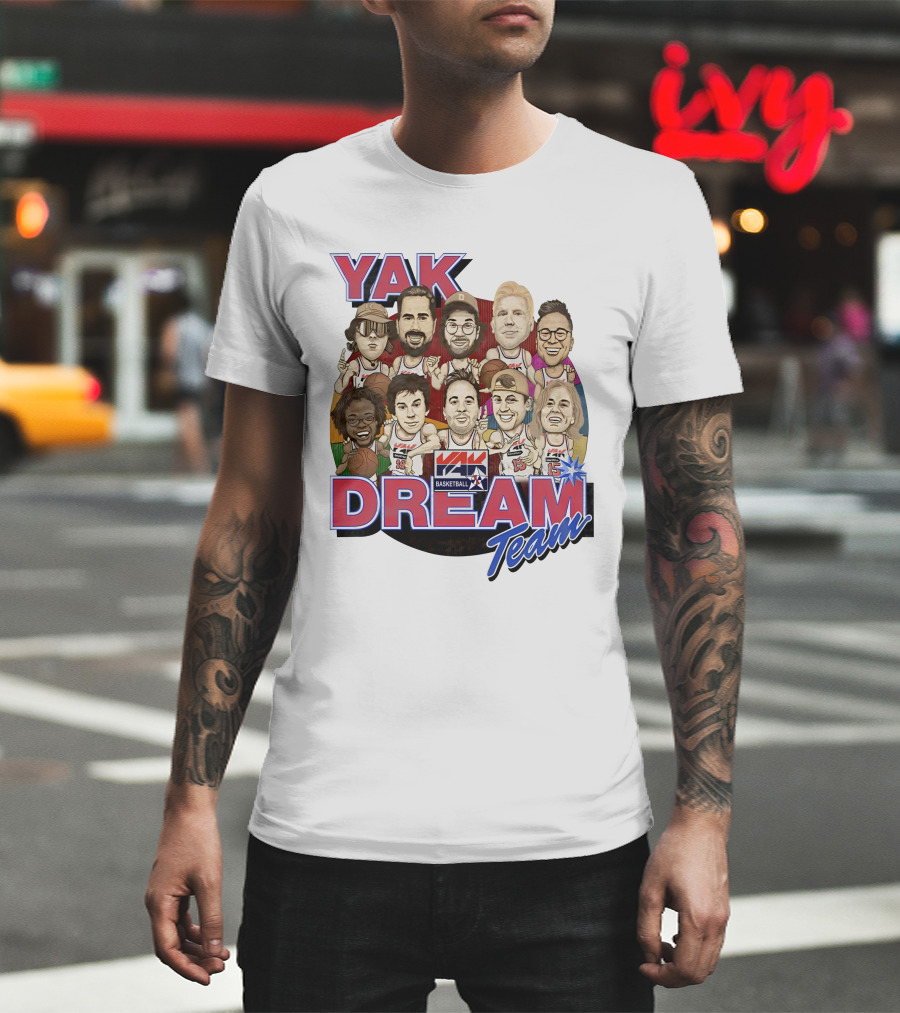 Yak Dream Team Basketball Van Fan T-Shirt