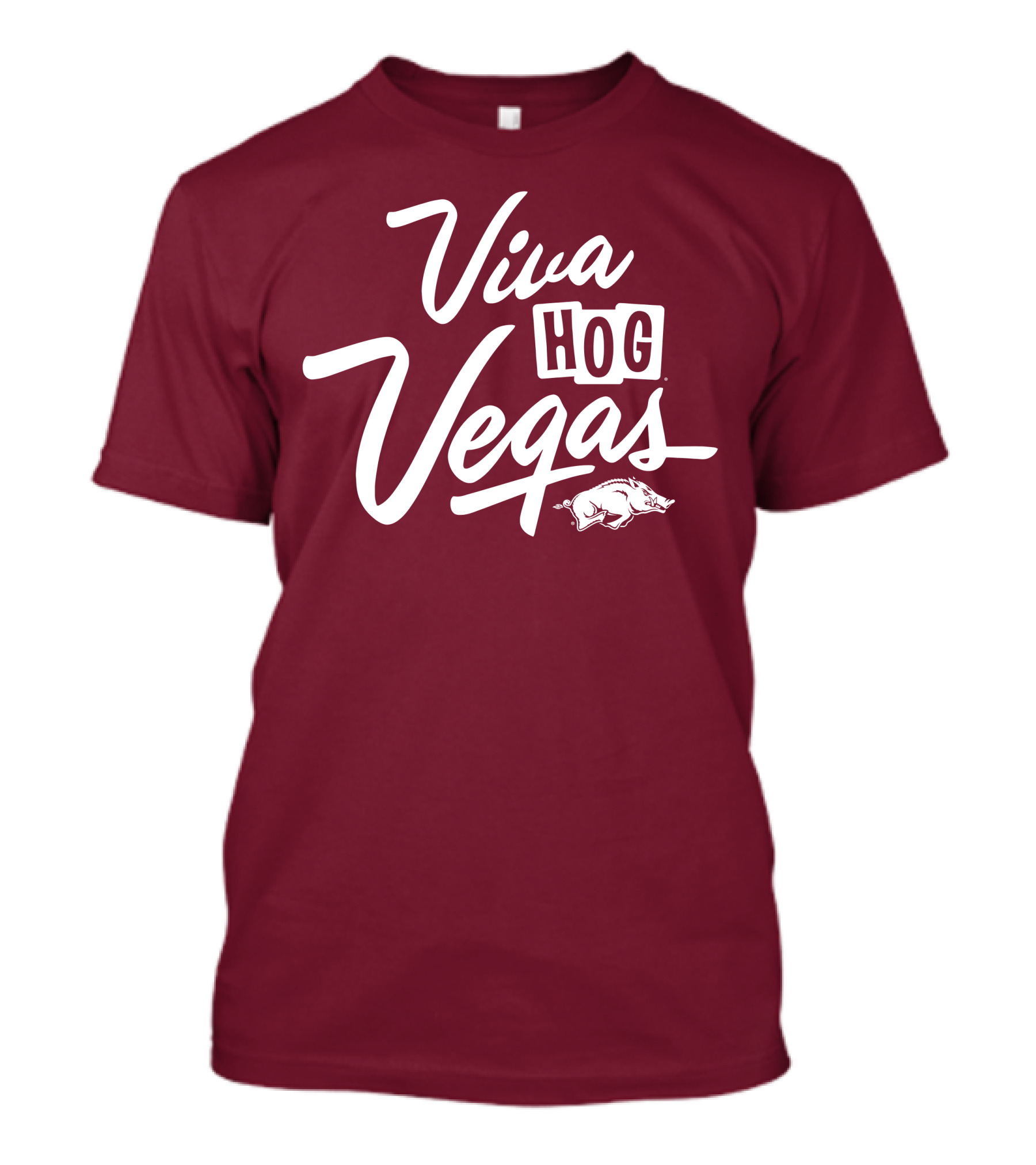 Viva Hog Vegas Arkansas Razorbacks Inspired Pig T-Shirt