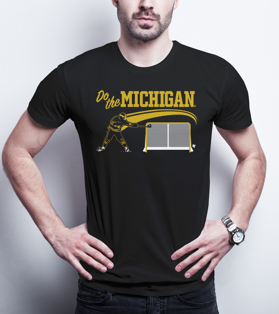 Do The Michigan Hockey Player Scoring Goal T-Shirt