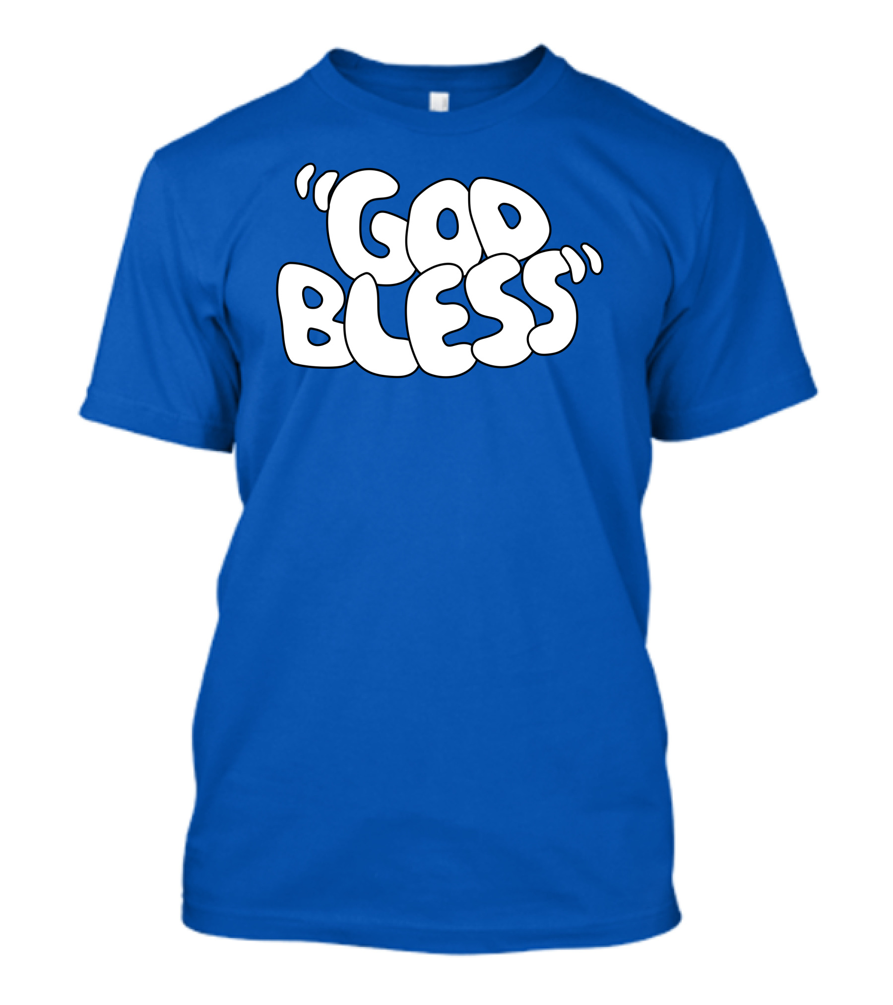 Sal Vulcano God Bless Text Merchandise T-Shirt