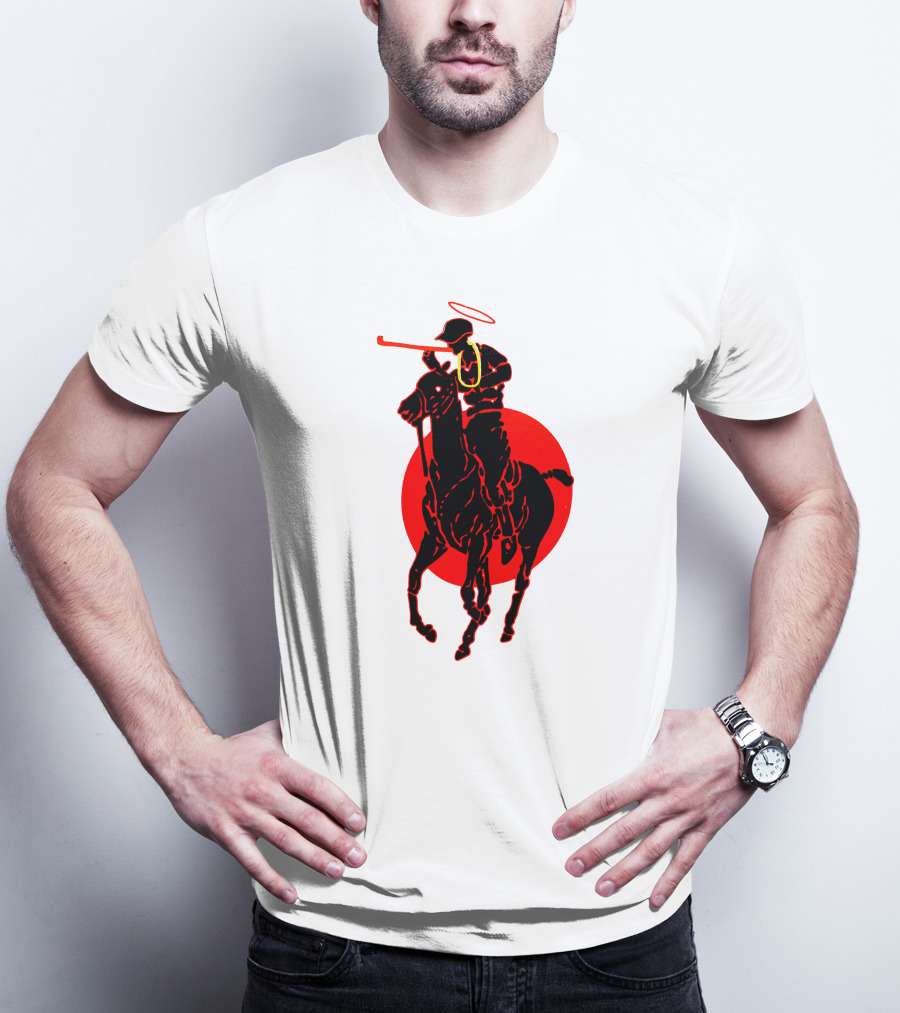 Soto Asa Merch Polo Player Halo Red Circle T-Shirt