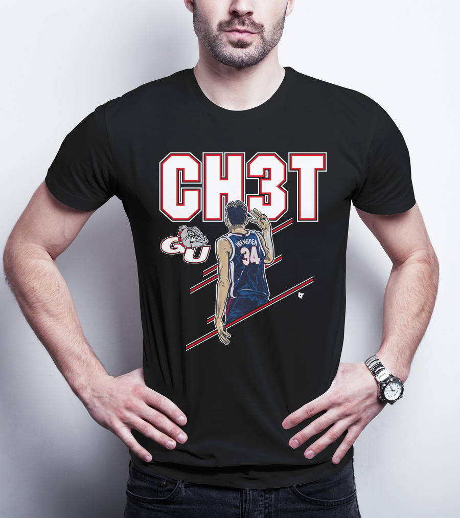 CH3T Gonzaga Holmgren 34 GU Bulldogs T-Shirt