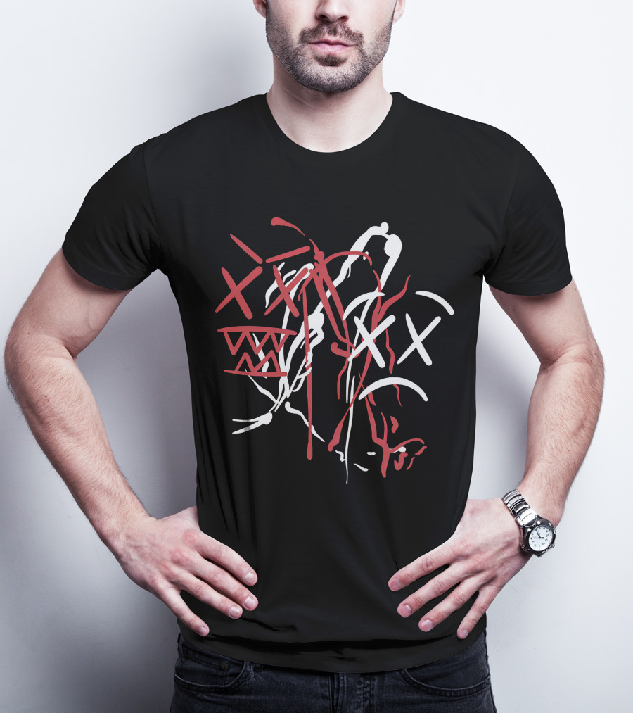 DC The Don Merch Abstract Scribble Faces T-Shirt