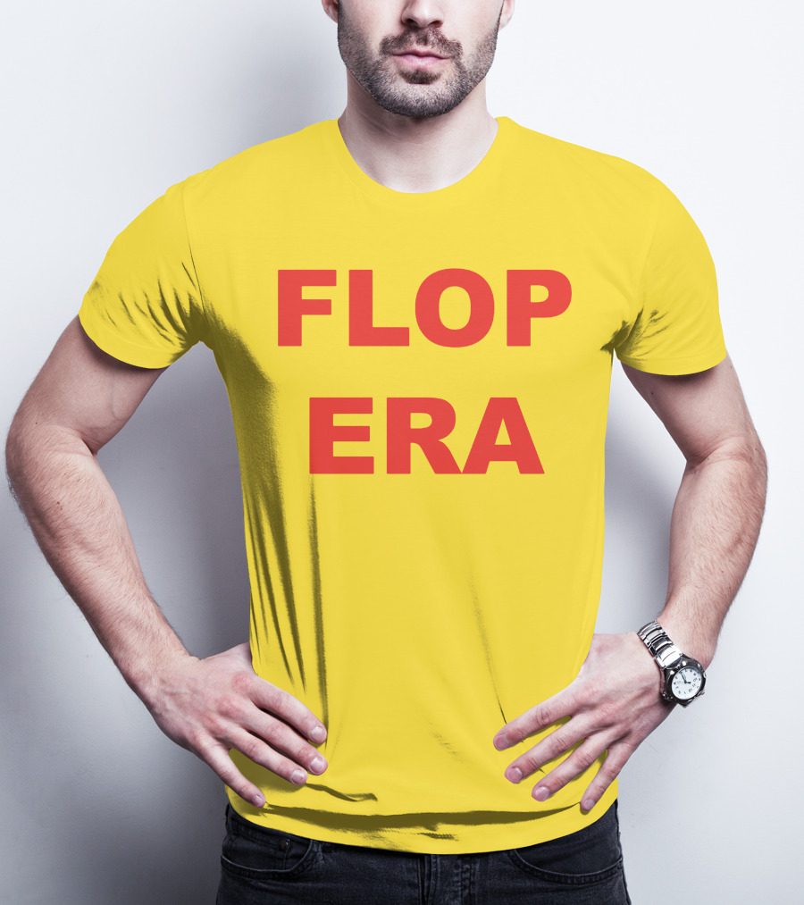 FLOP ERA Yellow Background T-Shirt