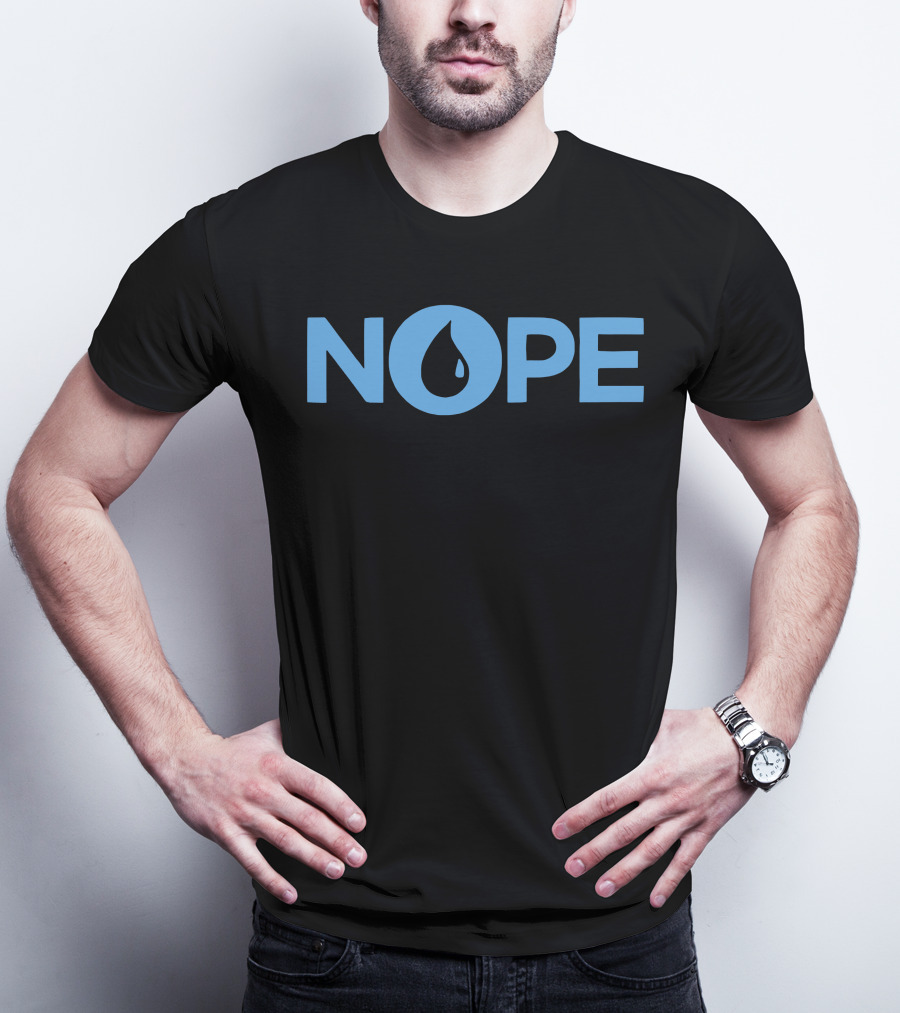 NOPE Blue Water Drop T-Shirt