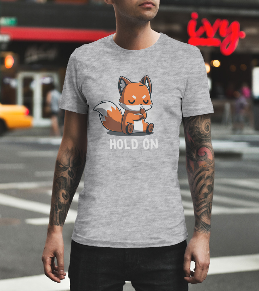 TeeTurtle Hold On Let Me Overthink This Fox T-Shirt