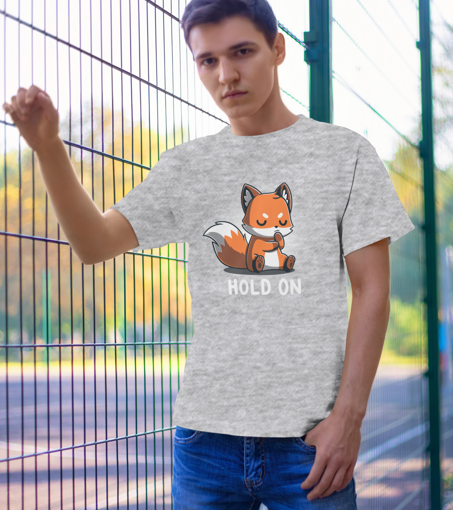 TeeTurtle Hold On Let Me Overthink This Fox T-Shirt
