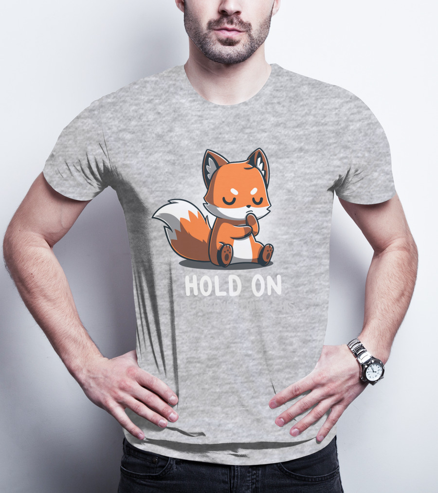 TeeTurtle Hold On Let Me Overthink This Fox T-Shirt