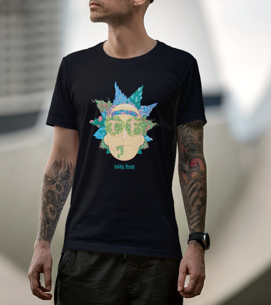 Teddy Fresh Psychedelic Face T-Shirt
