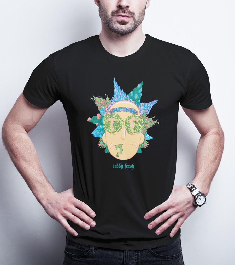 Teddy Fresh Psychedelic Face T-Shirt