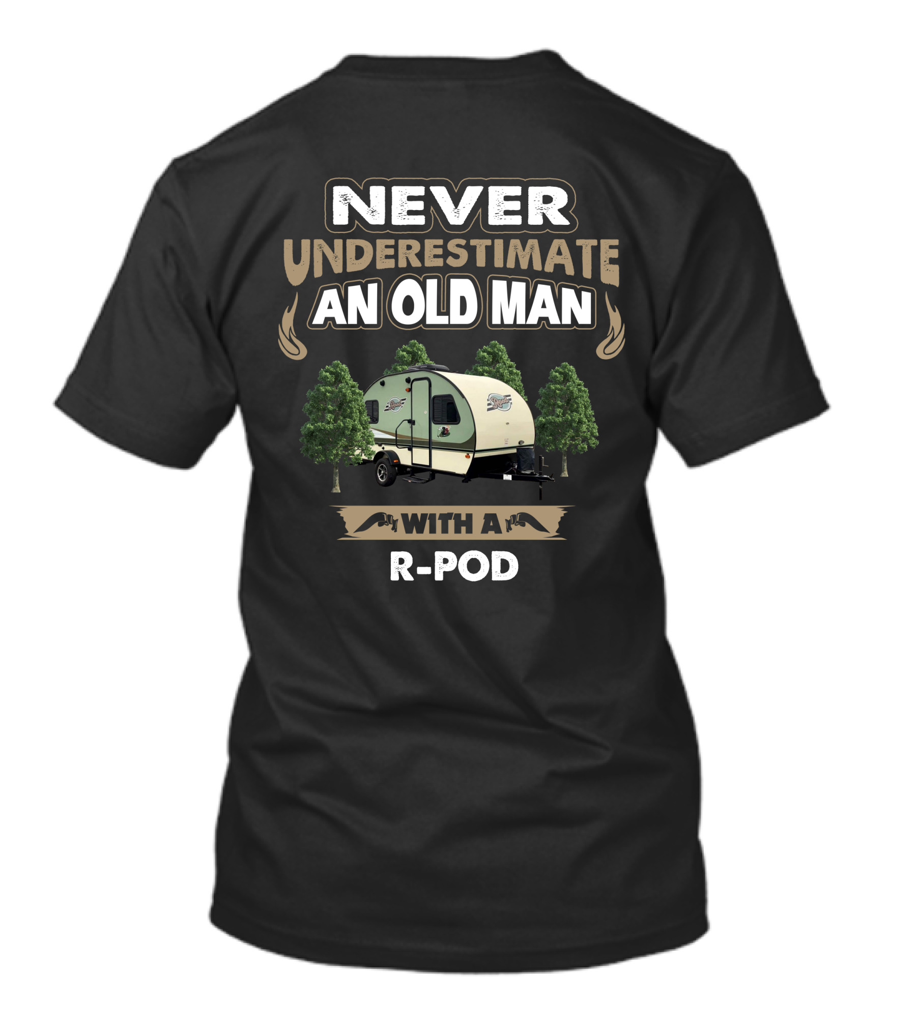 Never Underestimate An Old Man With A R-Pod 171 T-Shirt