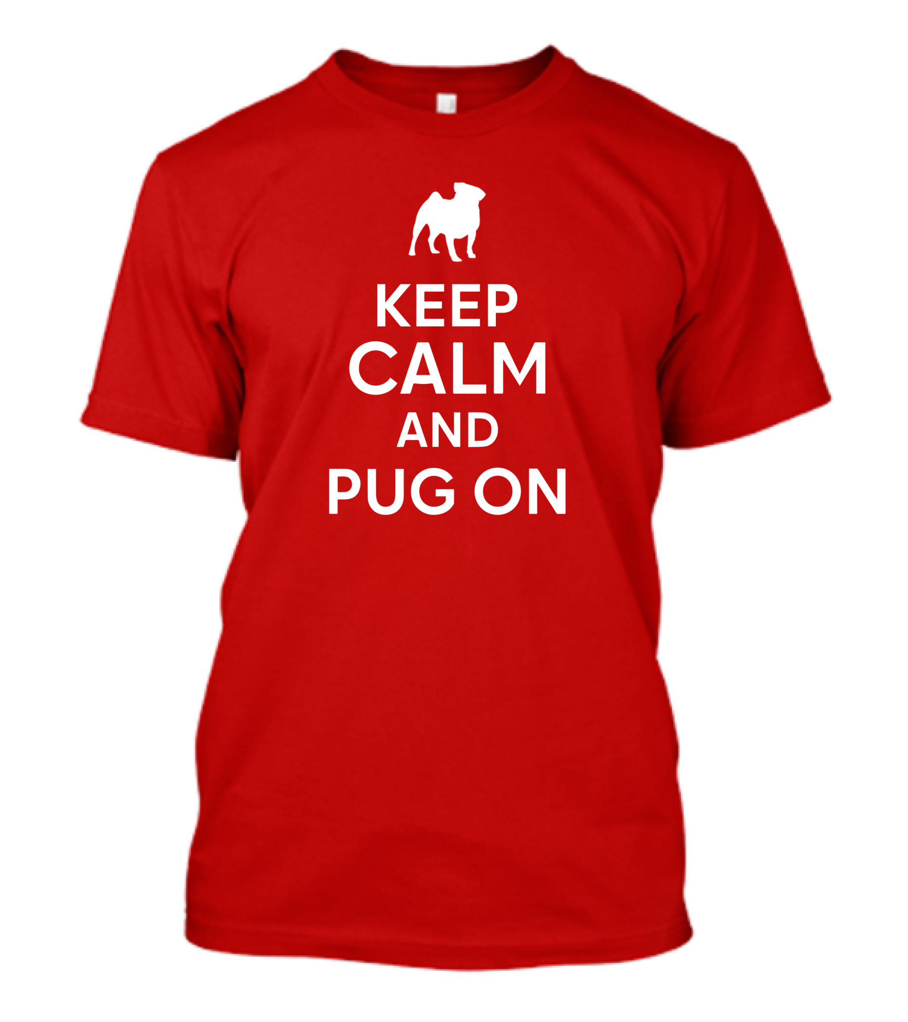 Little Lilith Keep Calm And Pug On Thesyc66 White Pug Icon T-Shirt