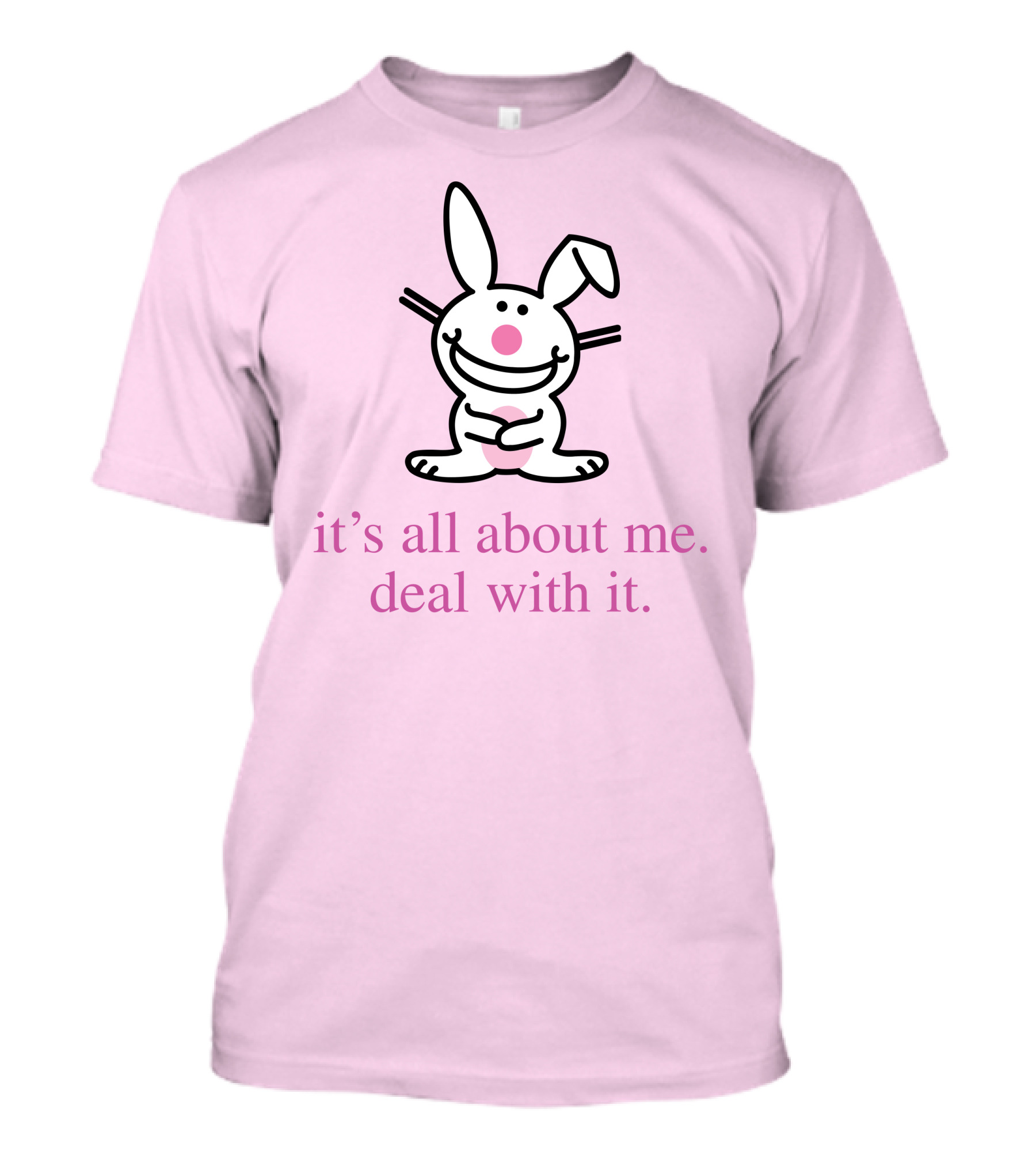 Emi It's All About Me Deal With It Happy Bunny T-Shirt