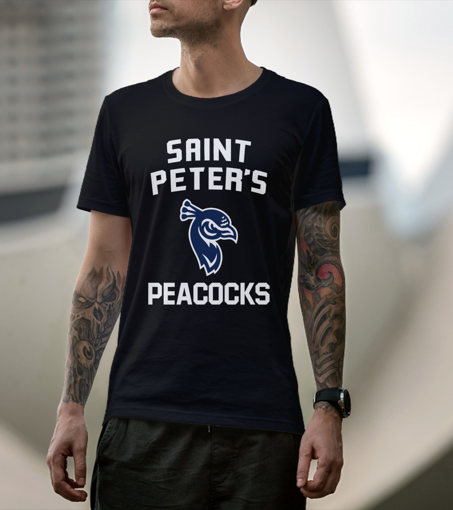 Saint Peter's Peacocks Eli Manning T-Shirt