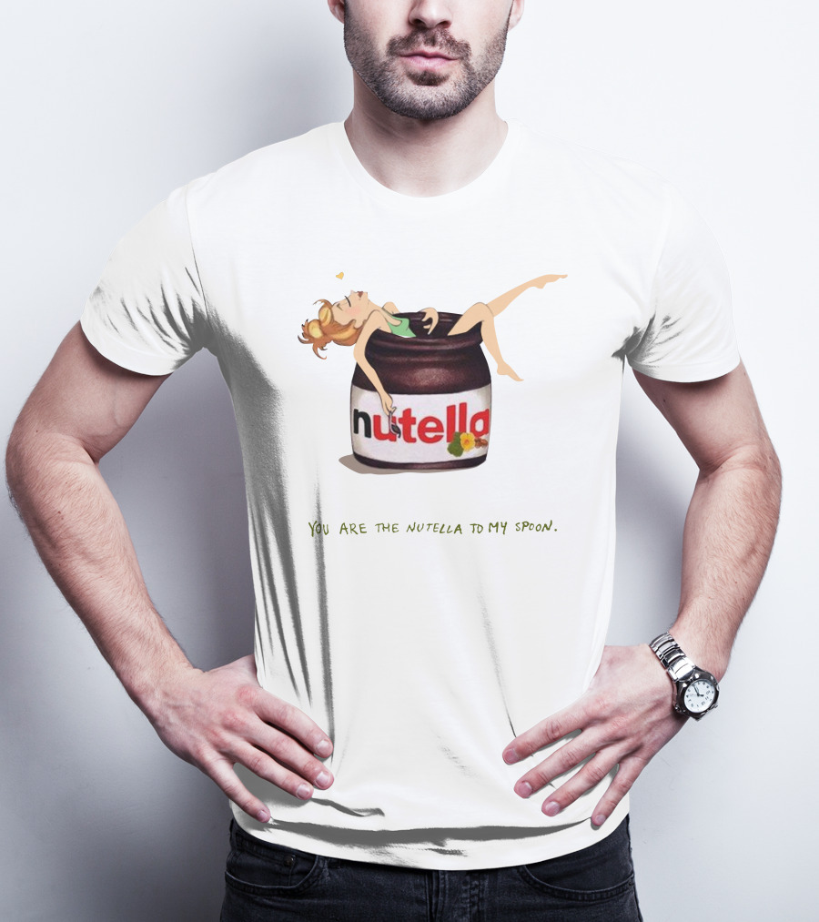 You Are The Nutella To My Spoon Nutella Jar Hugging T-Shirt