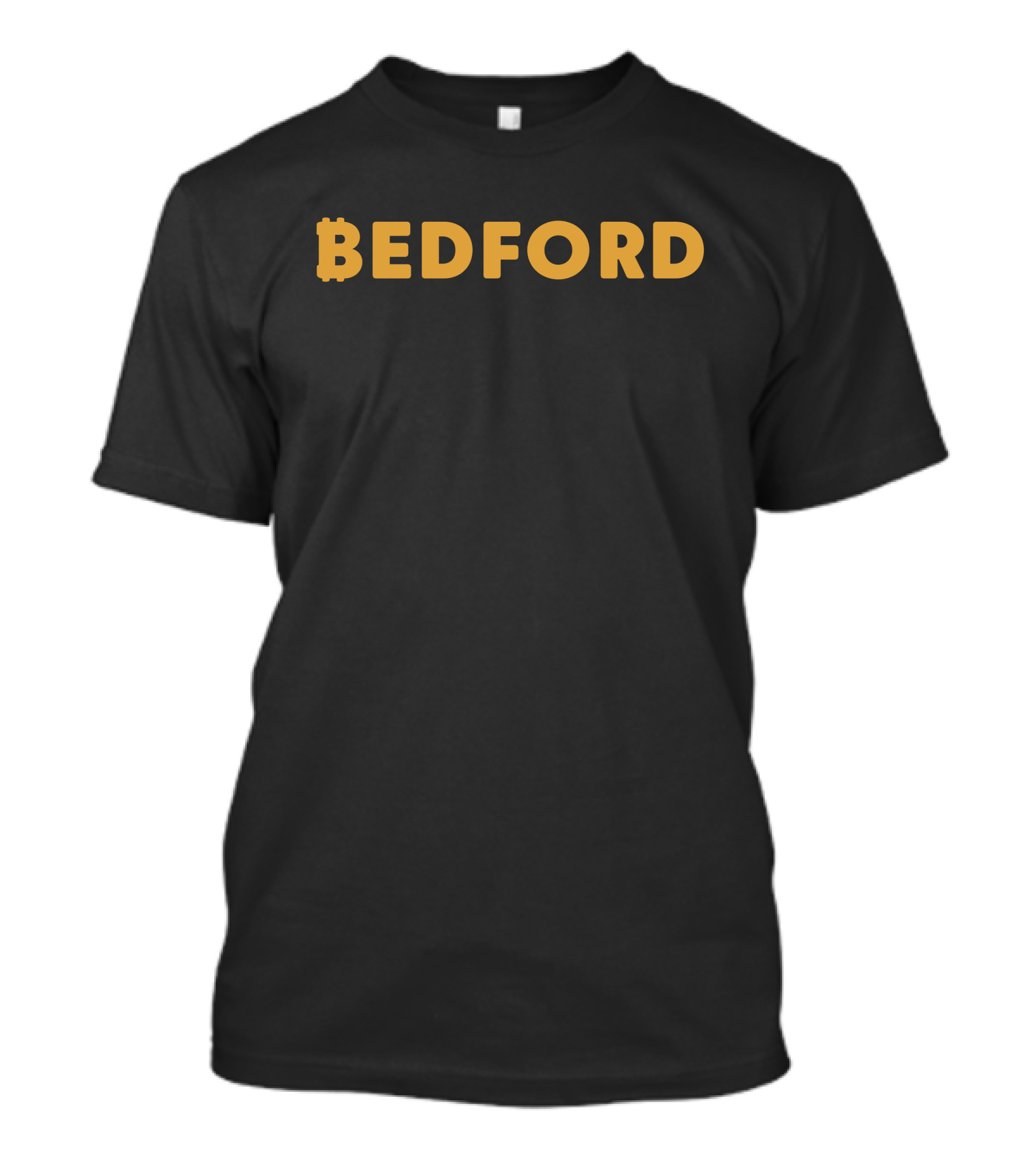 Bedford Bitcoin-Inspired Typography T-Shirt