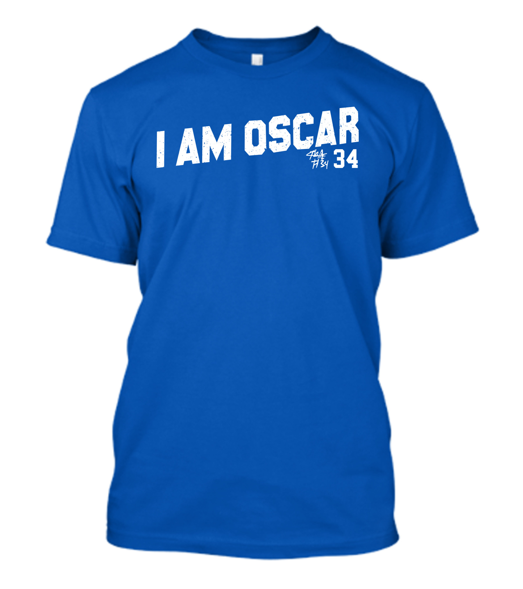 I Am Oscar Ha Se Wo 34 Royal T-Shirt