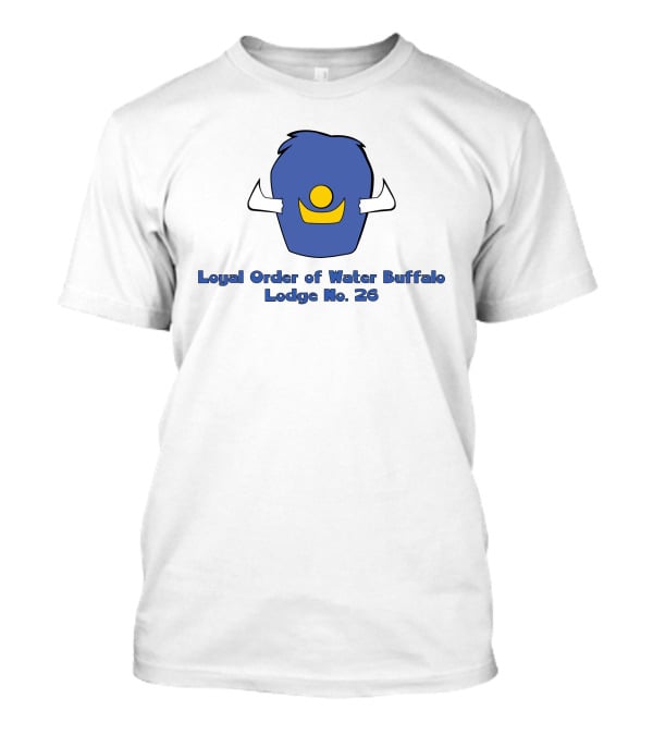 Loyal Order Of Water Buffalo Lodge No 26 Flintstones Club Emblem T-Shirt