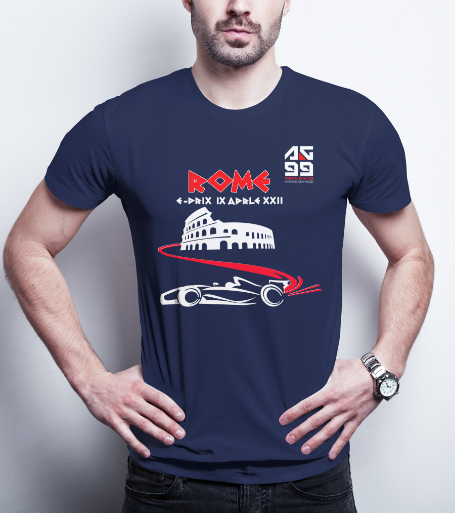 Rome E-Prix IX Aprile XXII AG99 Official Fan Club Antonio Giovinazzi T-Shirt