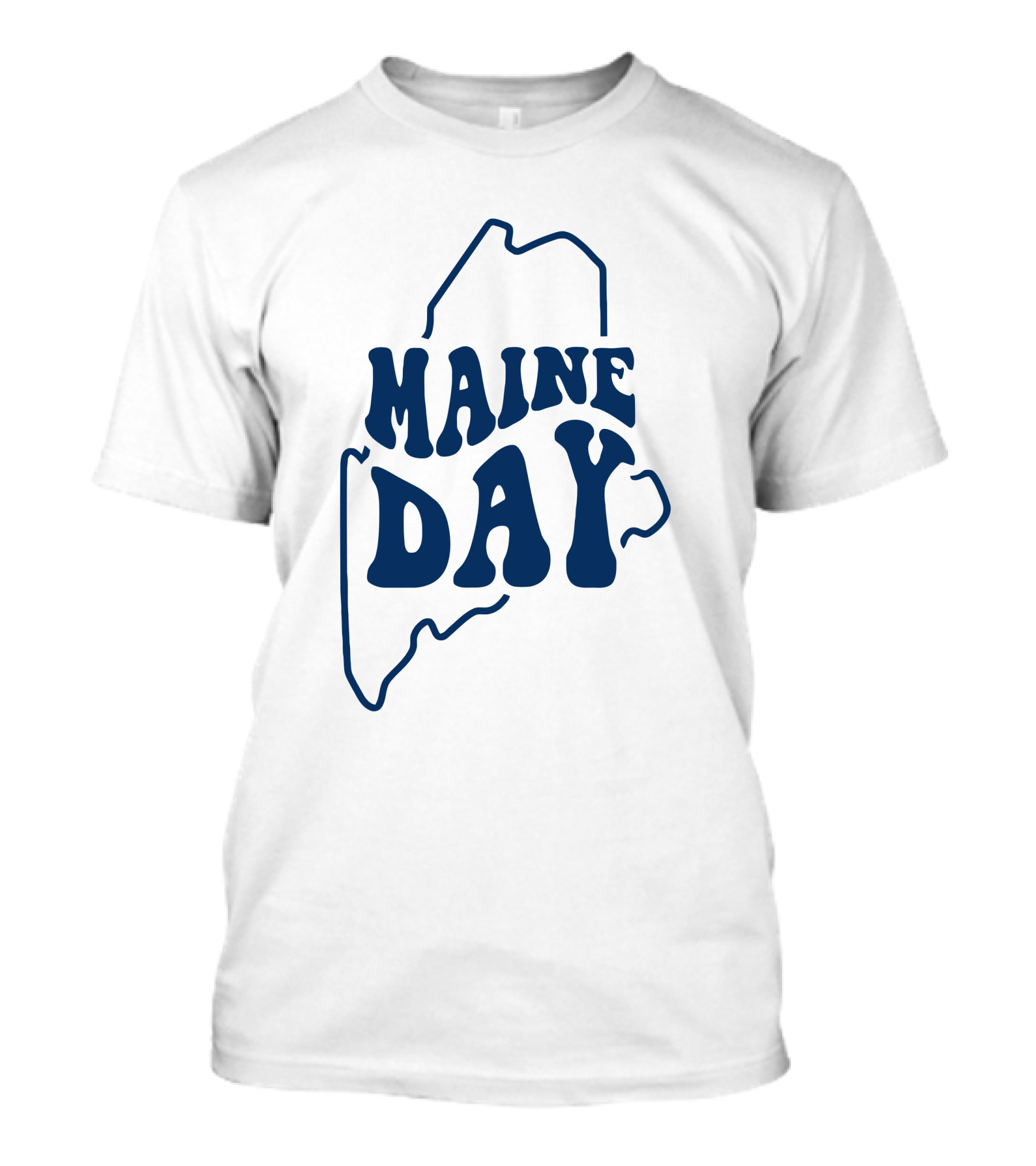 Maine Day Outline Of State T-Shirt
