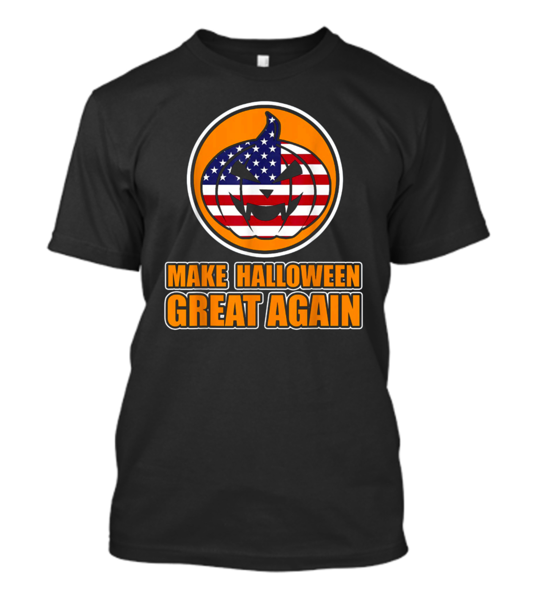 Make Halloween Great Again American Flag Pumpkin T-Shirt