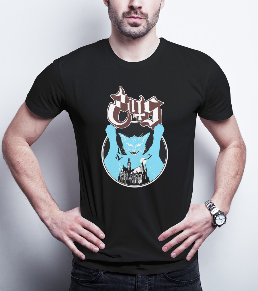 Communion Wafer Opussy Cats Gothic Cathedral T-Shirt