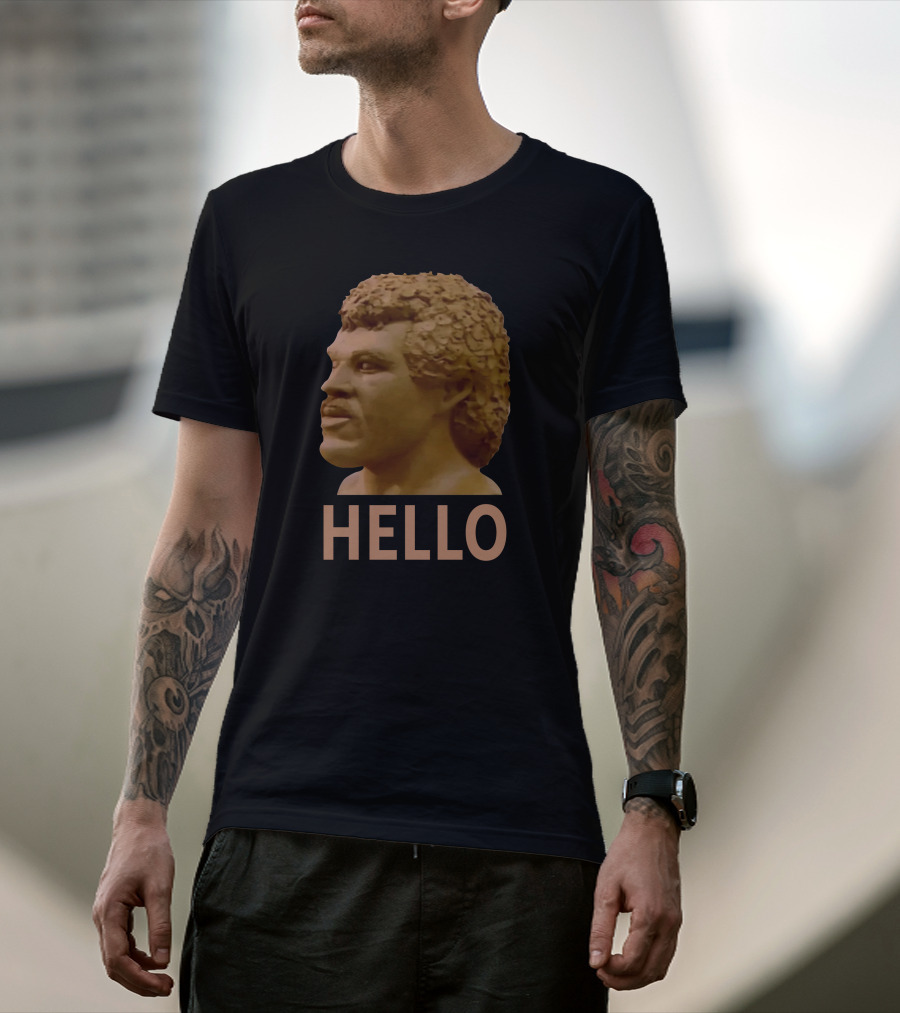 Andre Dawson Hello Funny Sculpture Bust T-Shirt