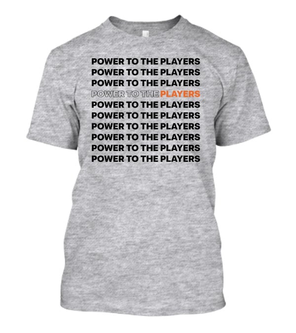 Power To The Players Bold Repeated T-Shirt