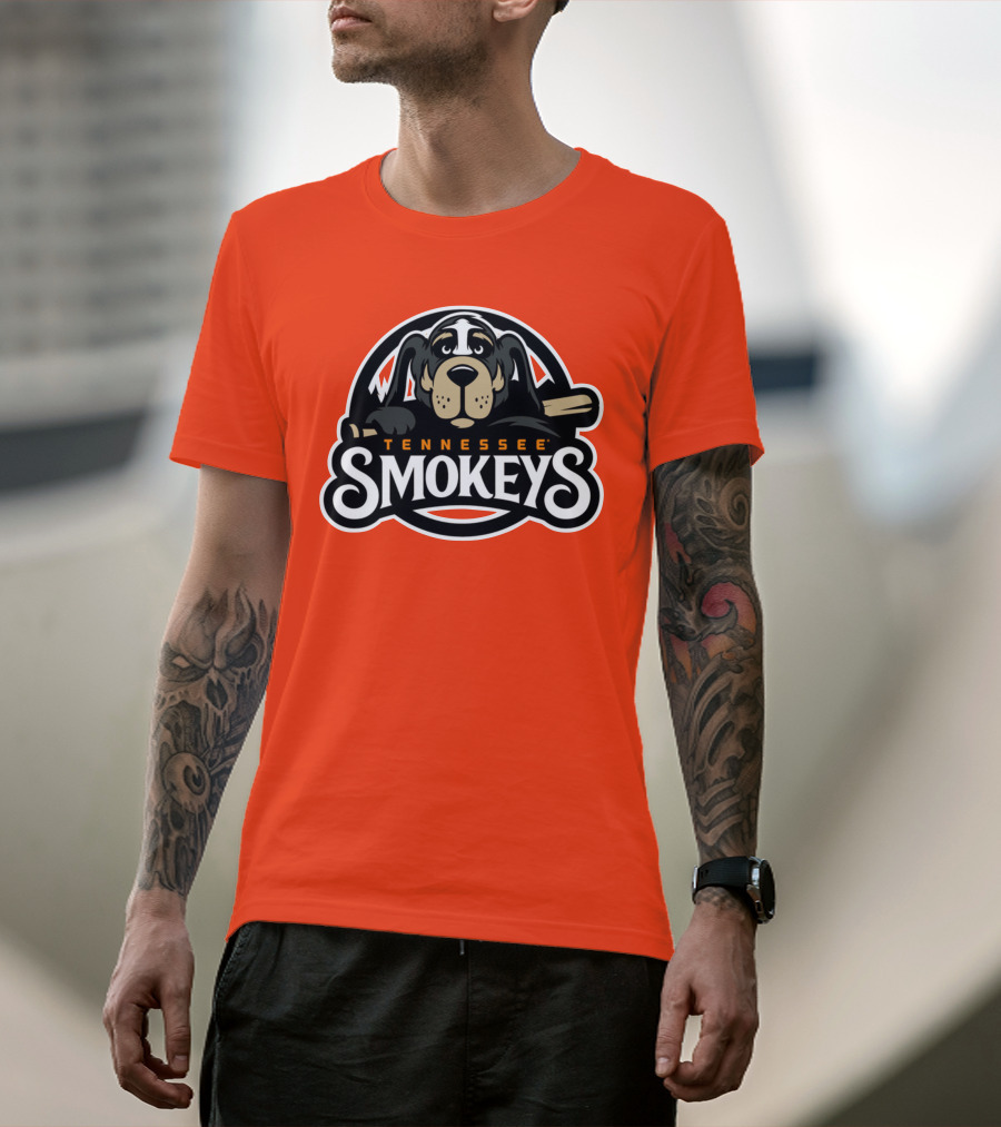 Tennessee Smokeys Baseball Team Mascot T-Shirt