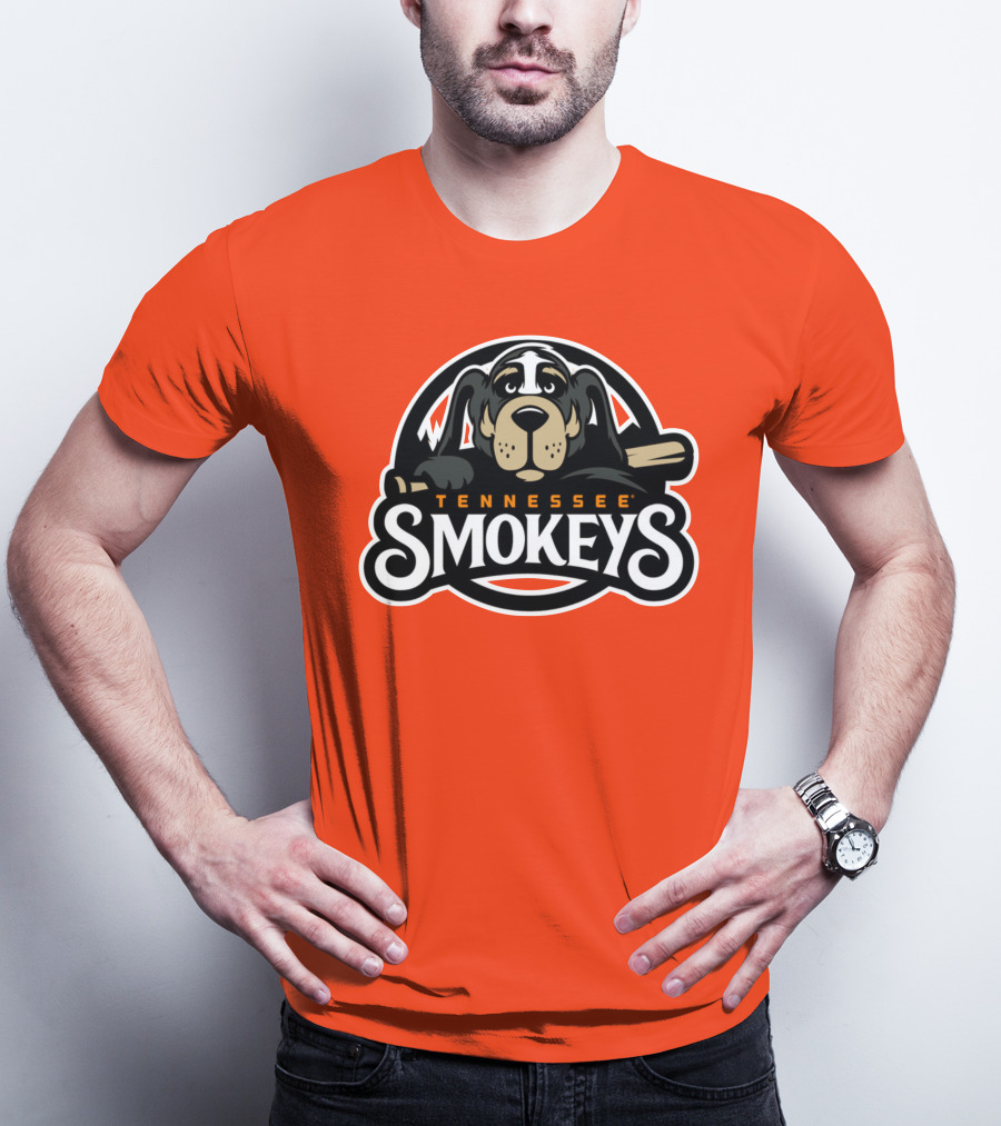 Tennessee Smokeys Baseball Team Mascot T-Shirt