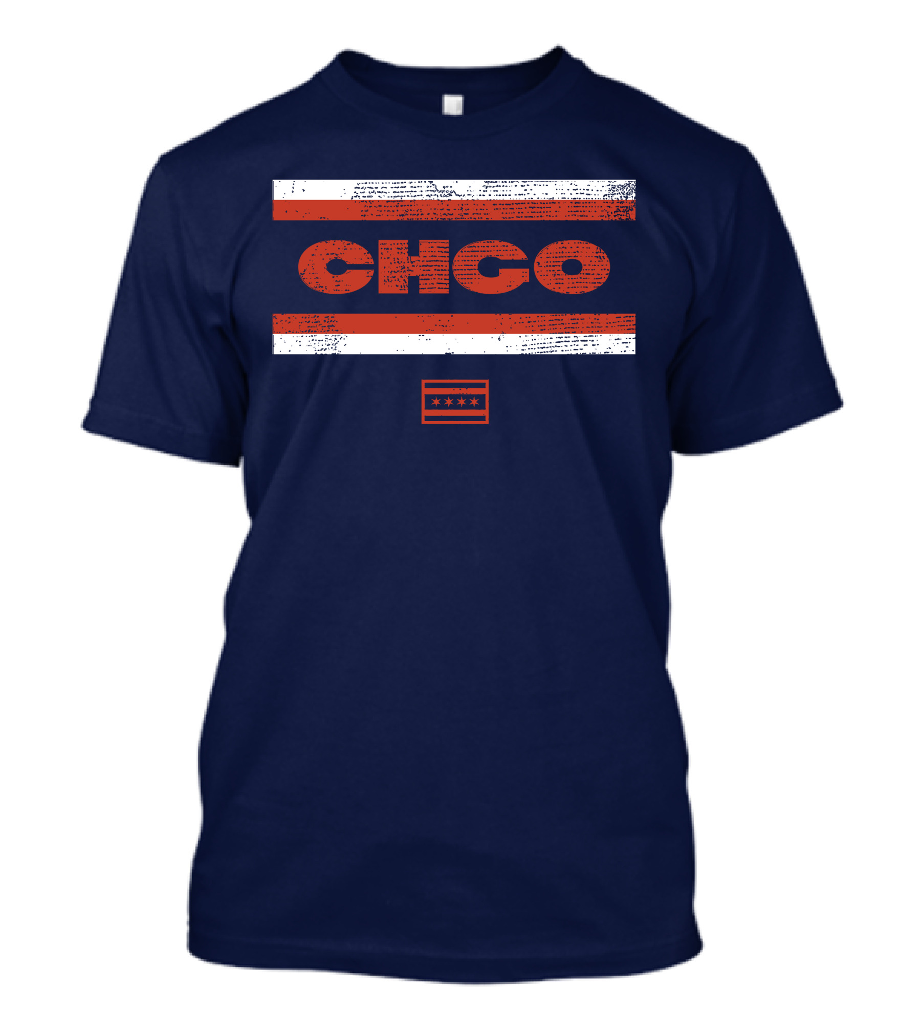 Brenda Webber CHGO Midway Chicago Flag Stripes T-Shirt