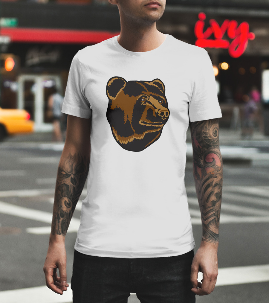 Boston Bruins Bear Head Emblem T-Shirt