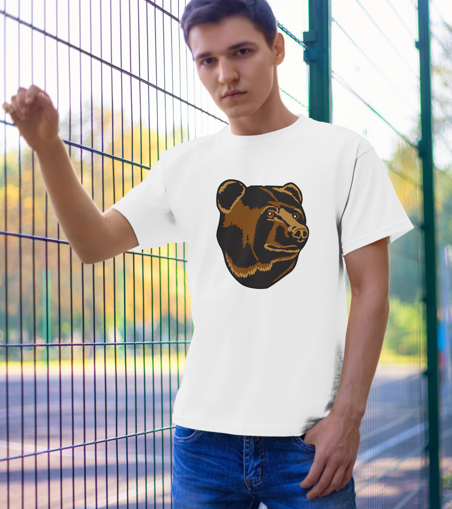 Boston Bruins Bear Head Emblem T-Shirt