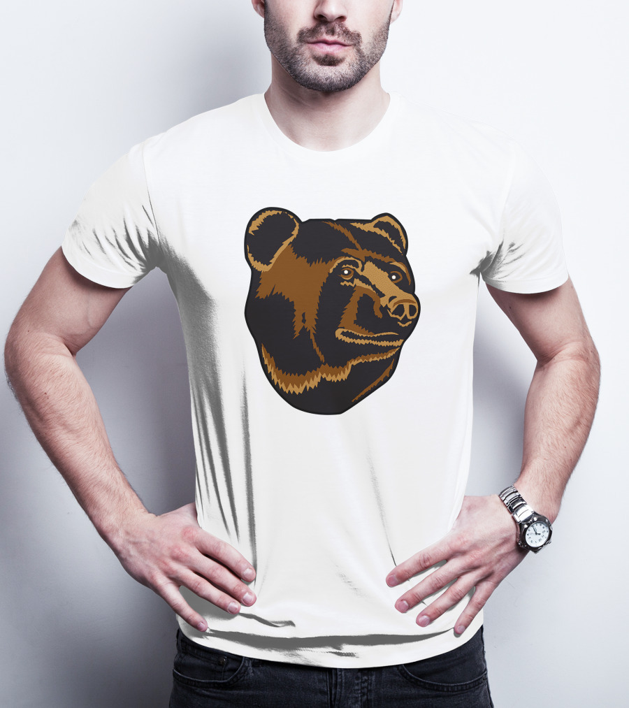 Boston Bruins Bear Head Emblem T-Shirt