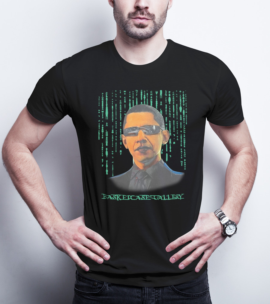 Basketcase Gallery Tatum's Barack Obama Matrix T-Shirt