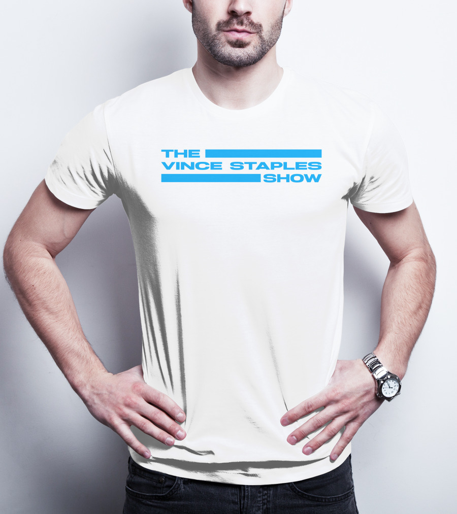 THE VINCE STAPLES SHOW Blue Text T-Shirt