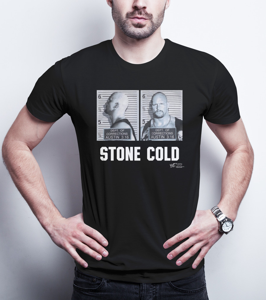 Dept Of Corrections Austin 3:16 Mugshot Stone Cold Steve Austin WWF Wrestling T-Shirt
