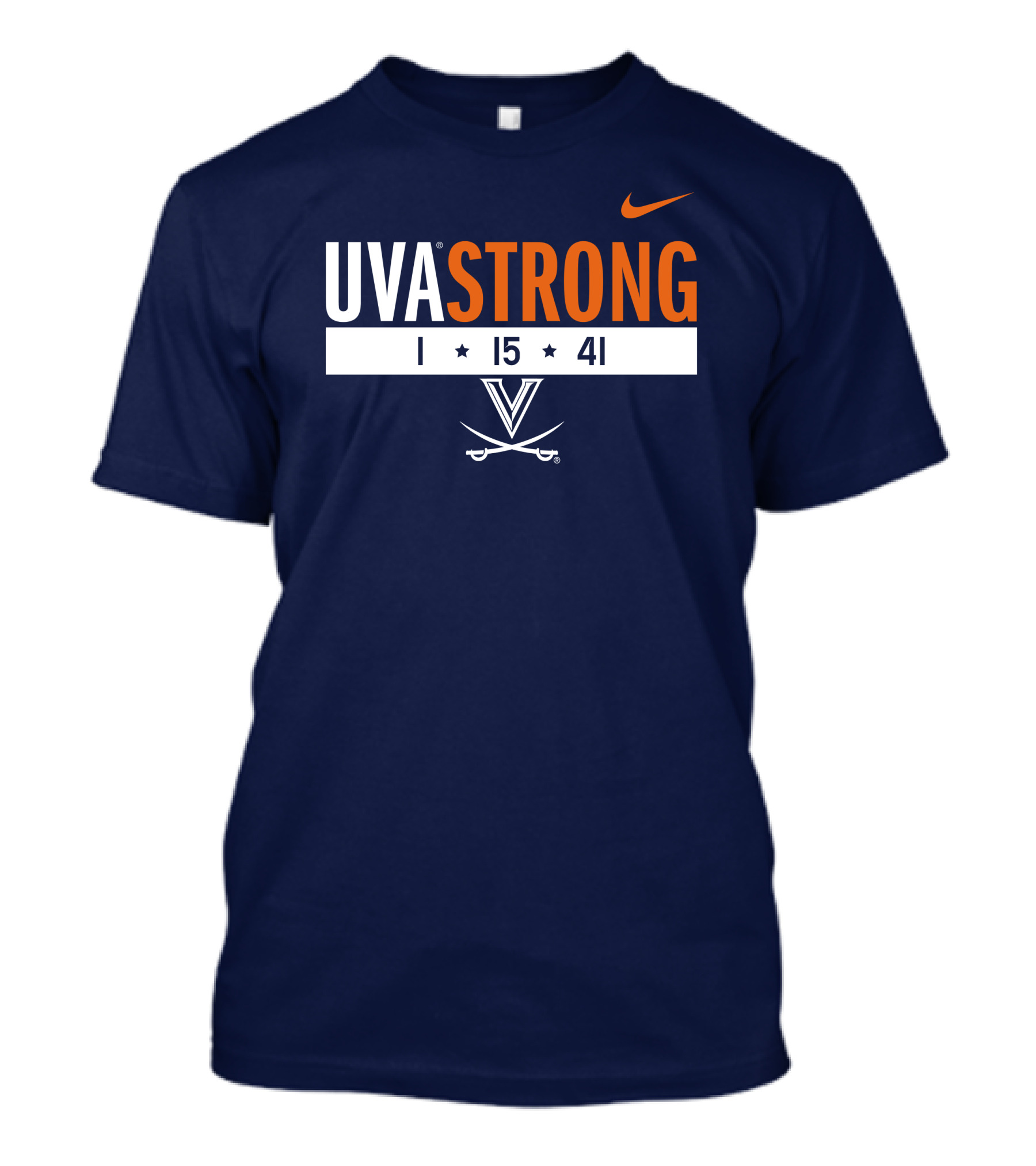 UVA Strong 1 15 41 Basketball Virginia Cavaliers T-Shirt