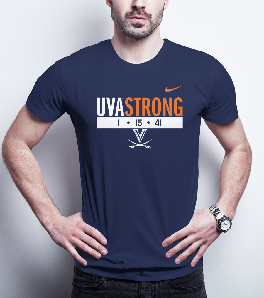 UVA Strong 1 15 41 Basketball Virginia Cavaliers T-Shirt