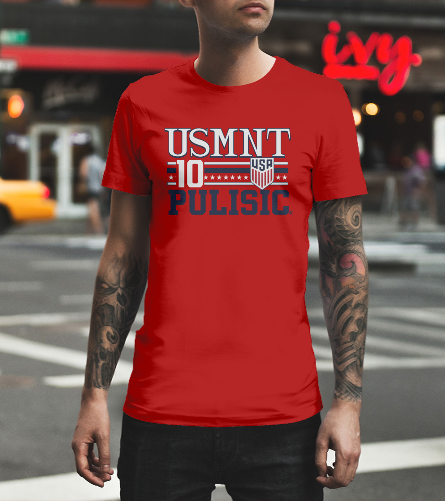 USMNT Pulisic 10 USA Soccer Stars T-Shirt